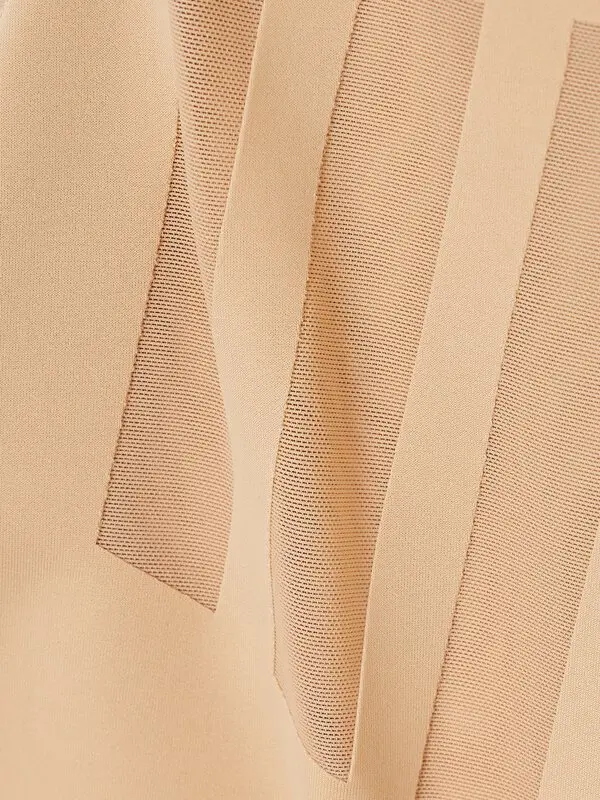 Commando Luxe Control Stretch Mesh-trimmed Tech-jersey Shorts - Neutrals