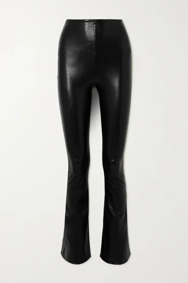 Commando Faux Stretch-leather Flared Pants