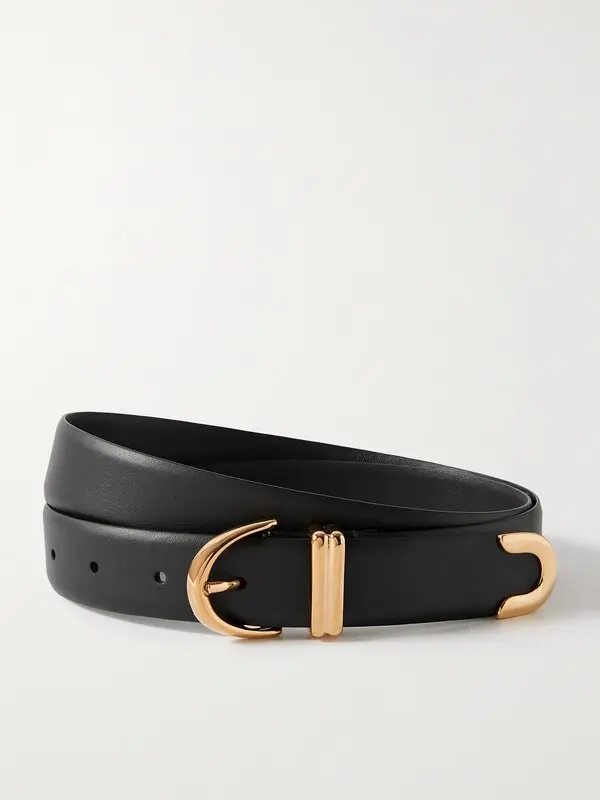 Khaite Bambi Leather Belt - Black