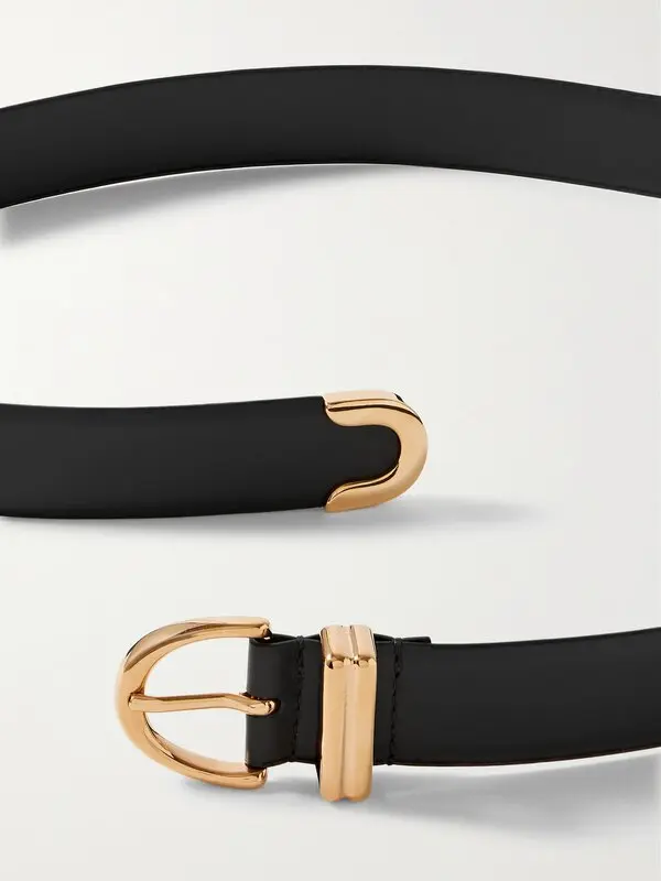 Khaite Bambi Leather Belt - Black