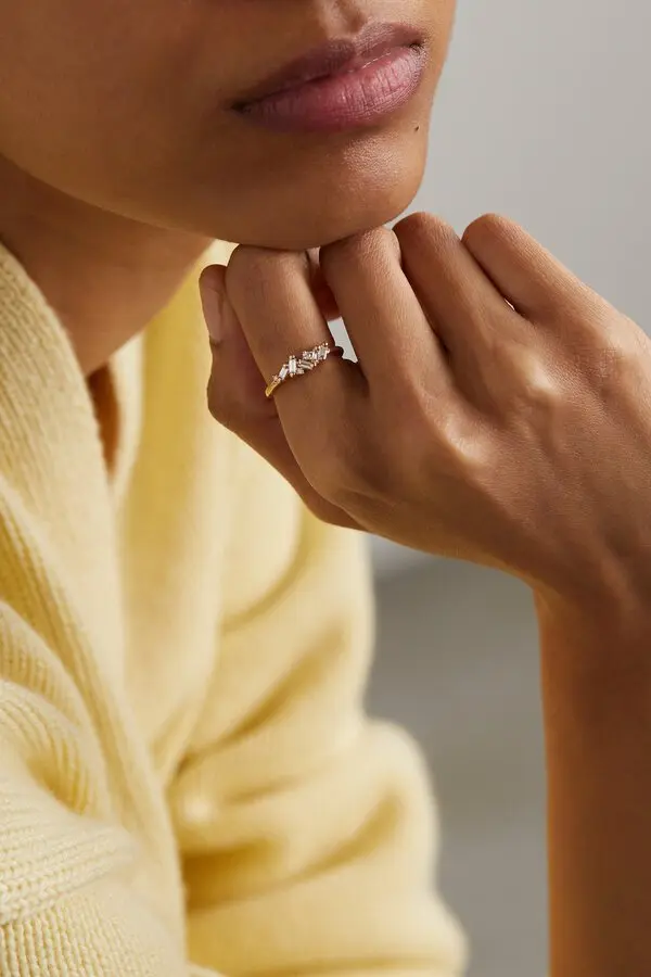 SUZANNE KALAN 18-karat Rose Diamond Ring