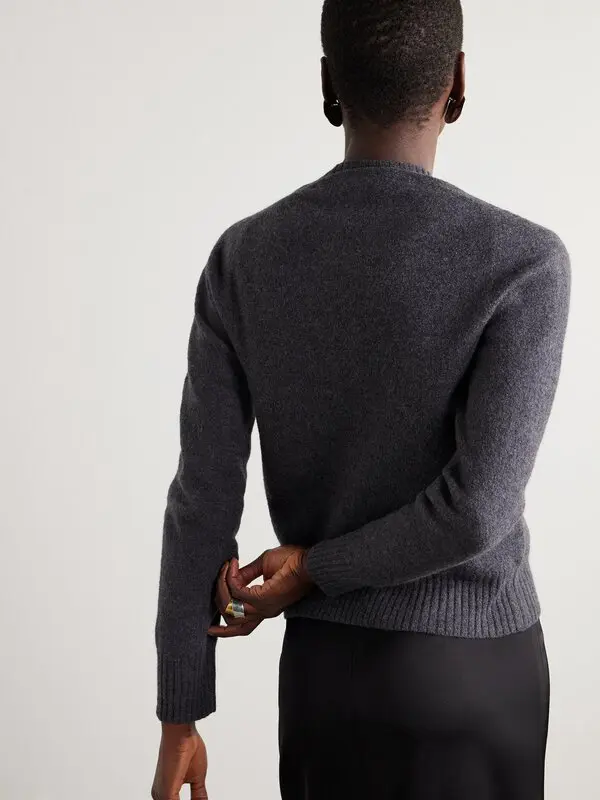 JIL SANDER Brushed-wool Sweater - Gray
