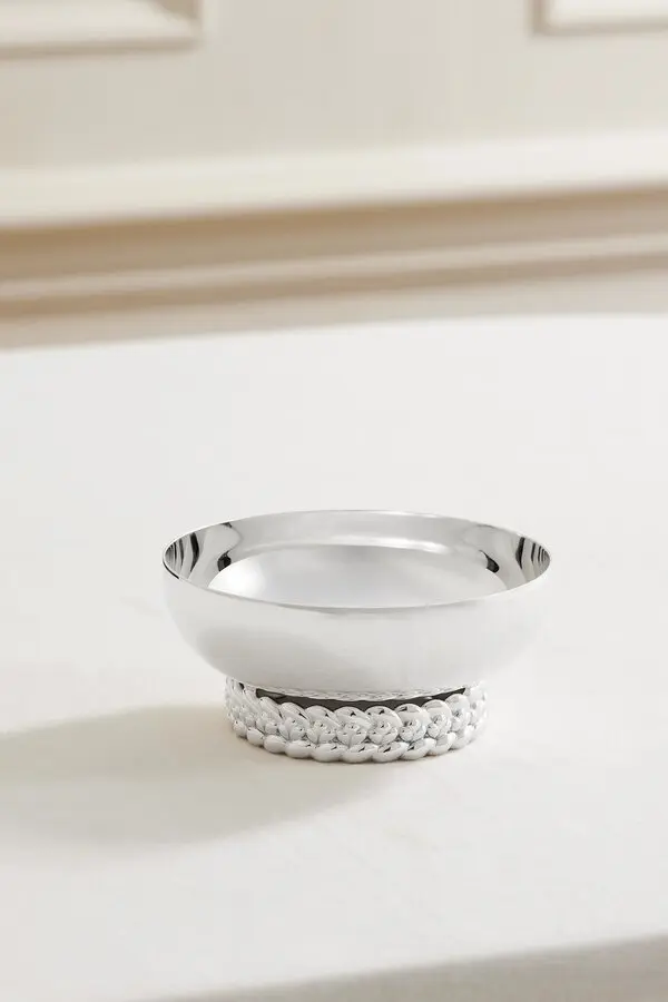 Christofle Babylone Small -plated Bowl - Silver