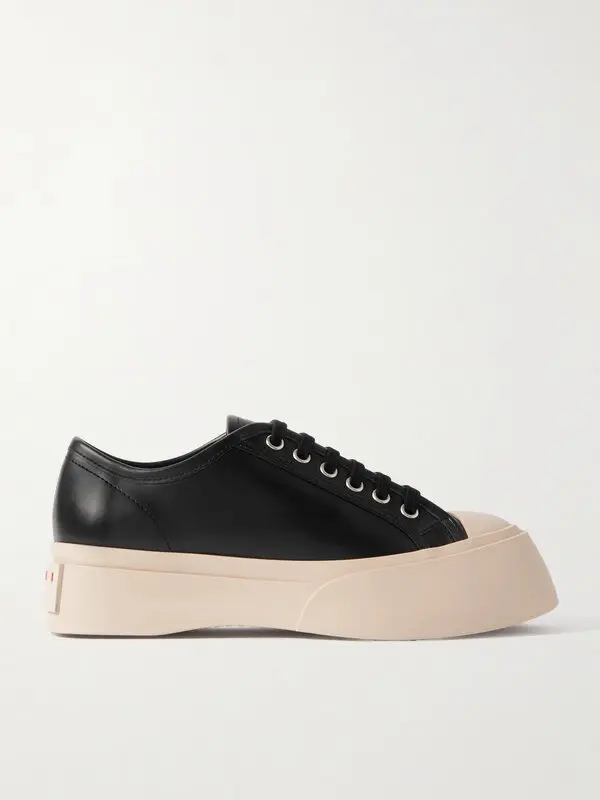 Marni Pablo Leather Sneakers - Black