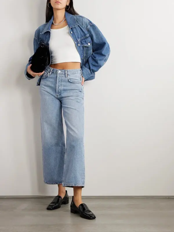 AGOLDE Ren High-rise Wide-leg Jeans