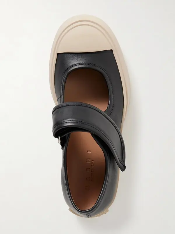 Marni Pablo Leather Mary Jane Platform Sneakers