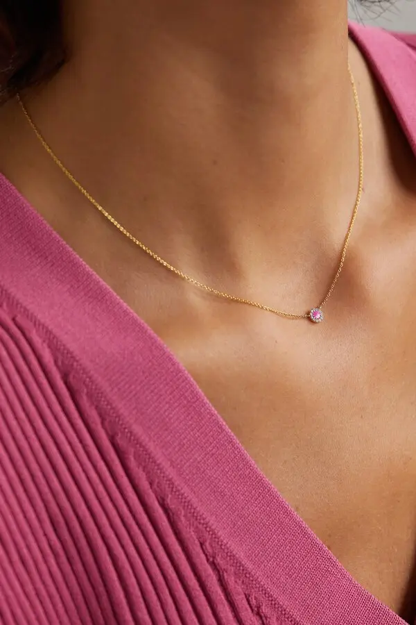 DIANE KORDAS Evil Eye Diamond Necklace