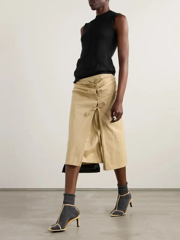 JIL SANDER Pointelle-knit Top