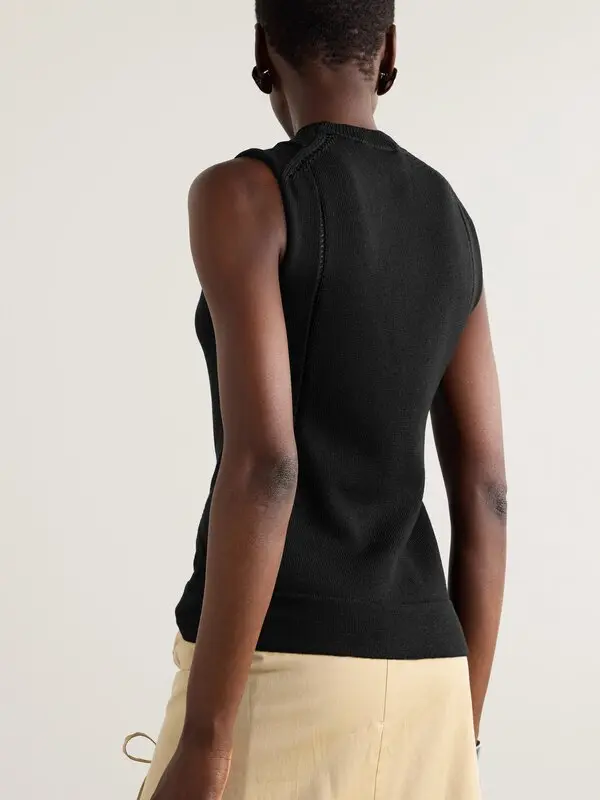 JIL SANDER Pointelle-knit Top