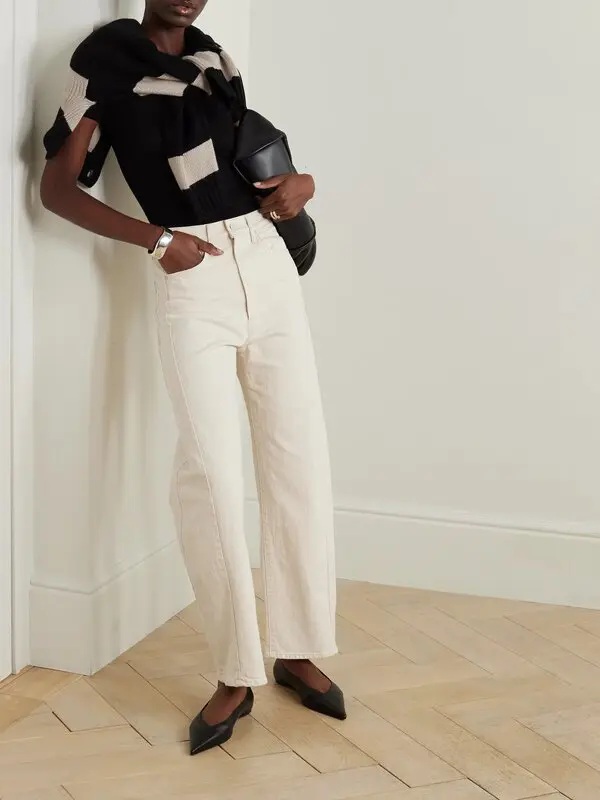 MOTHER The Half Pipe Ankle High-rise Tapered Jeans