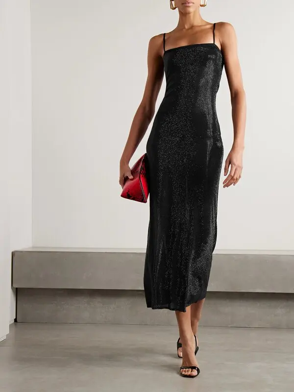 Alexander Wang Crystal-embellished Midi Dress