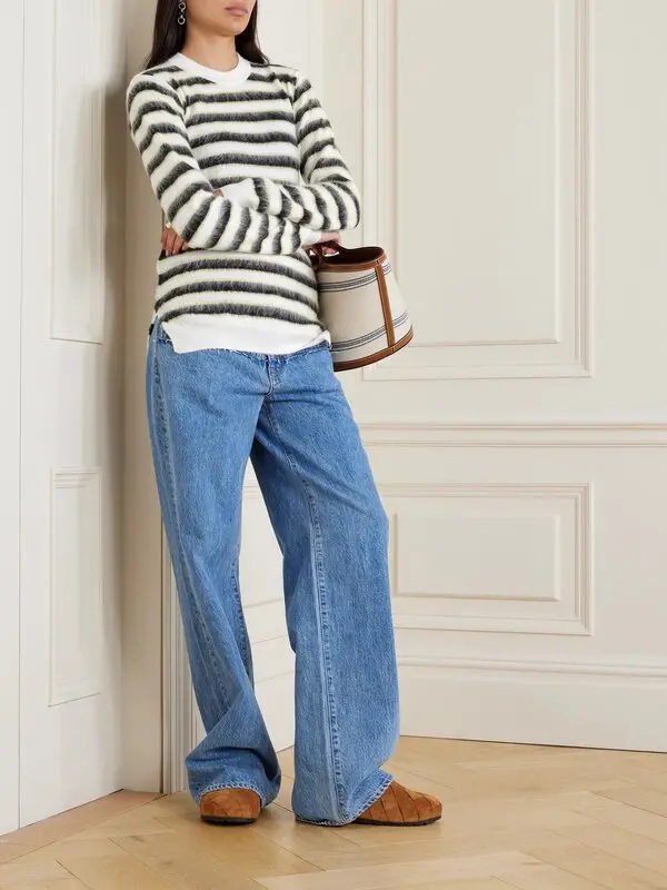 Marni Striped Wool And Mohair-blend Sweater