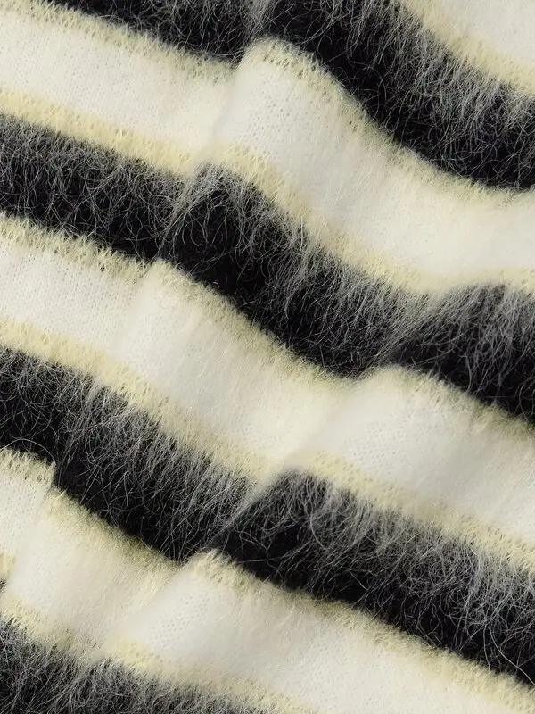 Marni Striped Wool And Mohair-blend Sweater