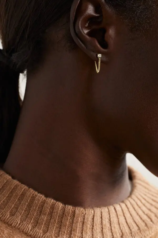 Mateo 14-karat Diamond Dangle Earrings