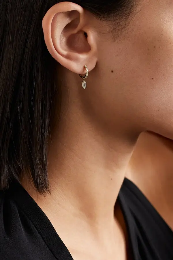 ANITA KO Huggies 18-karat Diamond Single Earring