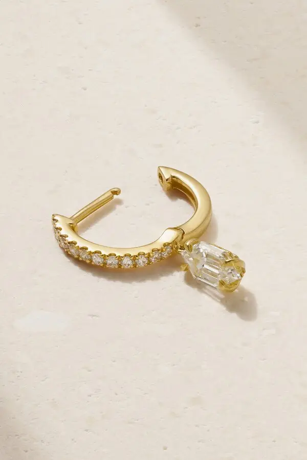 ANITA KO Huggies 18-karat Diamond Single Earring