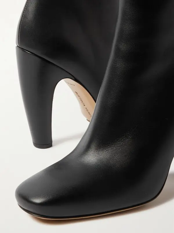 Bottega Veneta Canalazzo Leather Ankle Boots