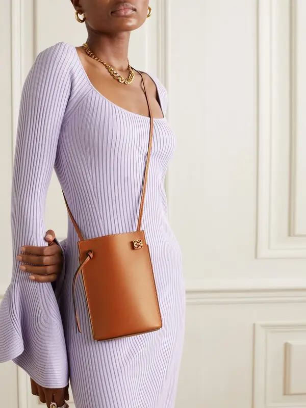 Loewe Dice Pocket Leather Shoulder Bag