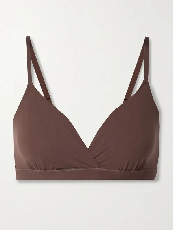 SKIMS Fits Everybody Crossover Bralette - Neutrals