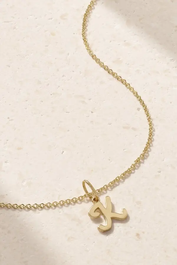 SYDNEY EVAN Pure Initial 14-karat Necklace - Gold