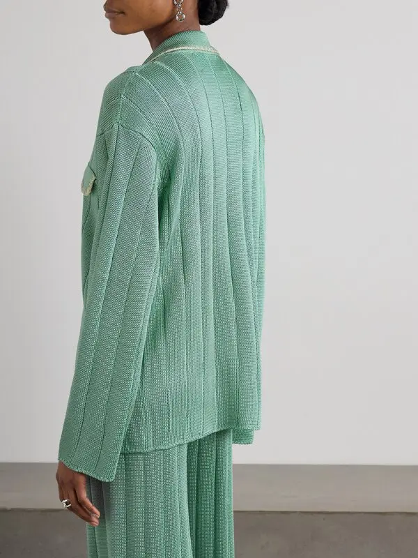 Calle Del Mar Ribbed-knit Shirt