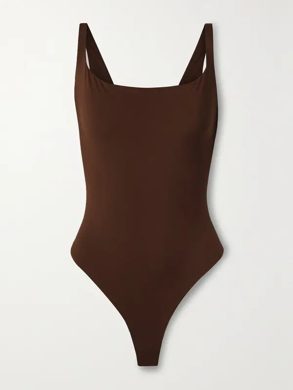 SKIMS Fits Everybody Square Neck Bodysuit - Brown