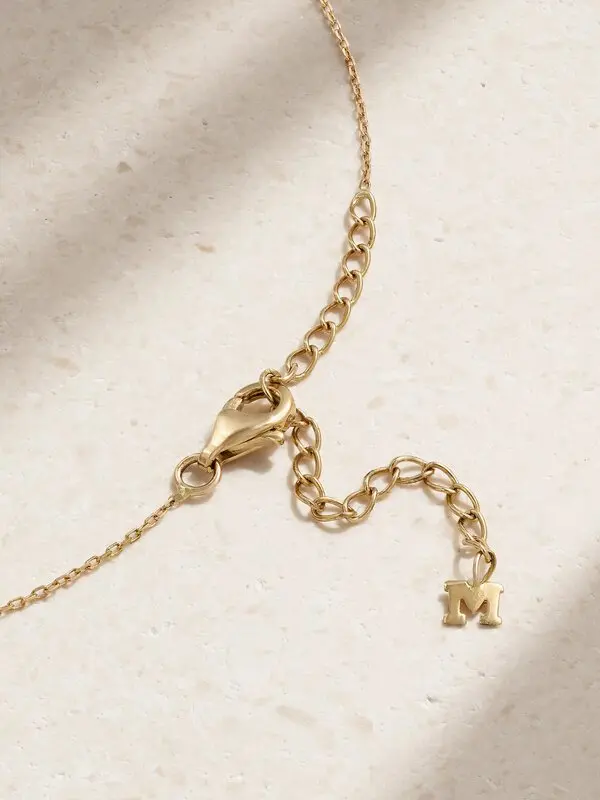 Mateo 14-karat Quartz And Diamond Pendant Necklace
