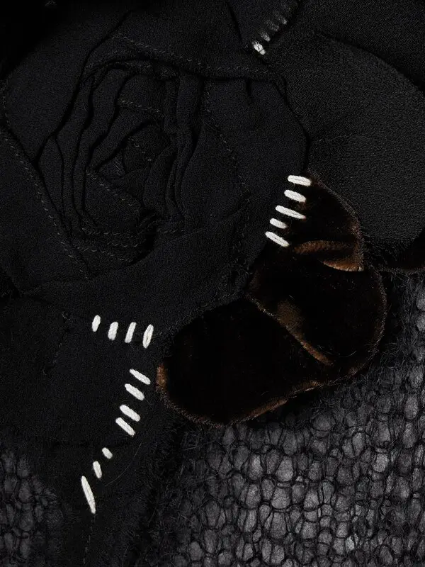 Marni Appliquéd Mohair-blend Sweater
