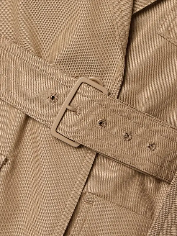 Max Mara Pacos Belted Cotton-canvas Jacket