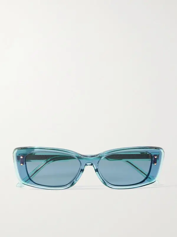 Dior Diorhighlight S2i Rectangle-frame Sunglasses - Blue