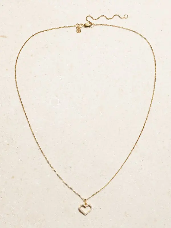 SYDNEY EVAN Open Heart Diamond Necklace