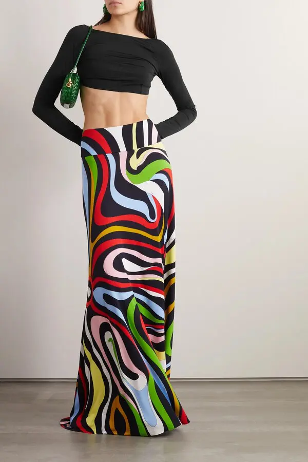 Emilio Pucci Open-back Cropped Top