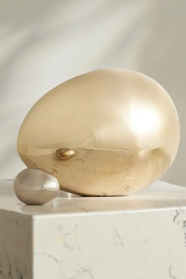 FOURTH STREET Egg Brass Ornament