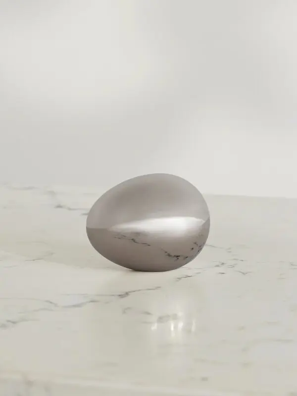 FOURTH STREET Egg Steel Paperweight - Silver