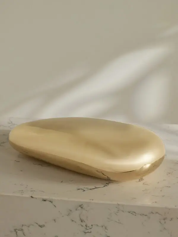 FOURTH STREET Puddle Brass Sculpture - Gold