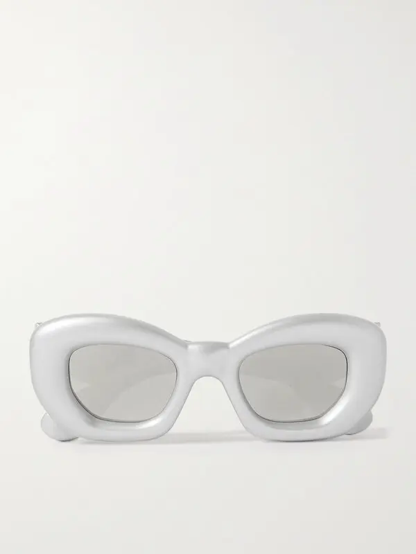 Loewe Inflated Oversized D-frame Sunglasses - Silver