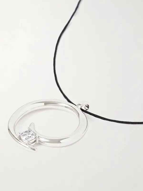 Anissa Kermiche Charmeur Rope Necklace - Silver