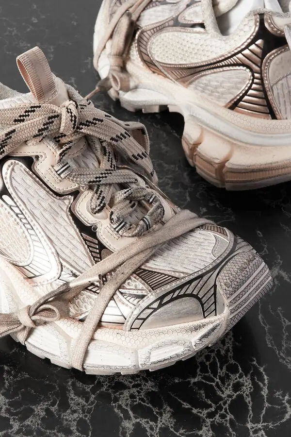 Balenciaga 3xl Mesh And Rubber Sneakers - Neutrals