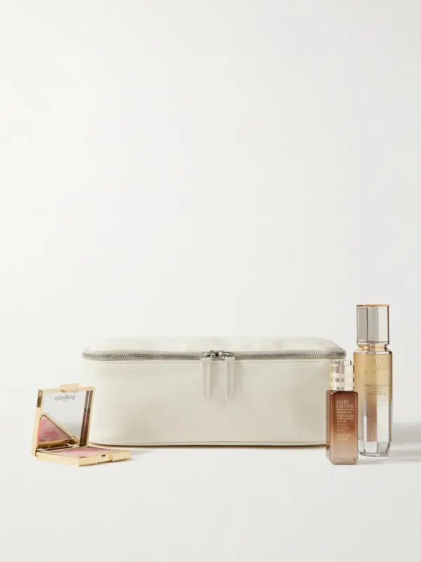 Brunello Cucinelli Textured Leather Cosmetic Case