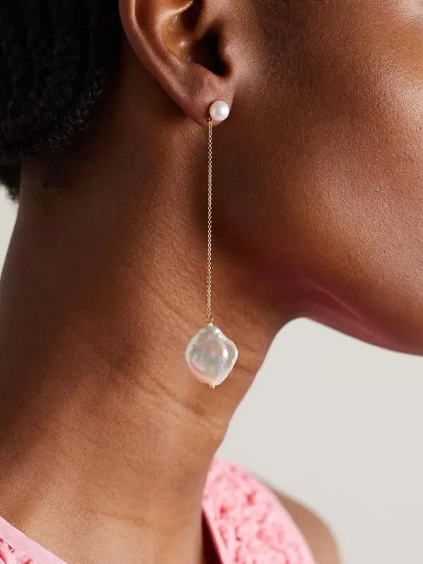 Mateo Duality Pearl Drop Earrings