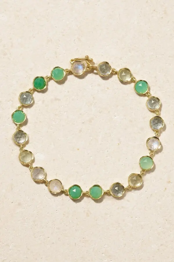 Irene Neuwirth 18-karat Gold Multi-stone Bracelet - Green