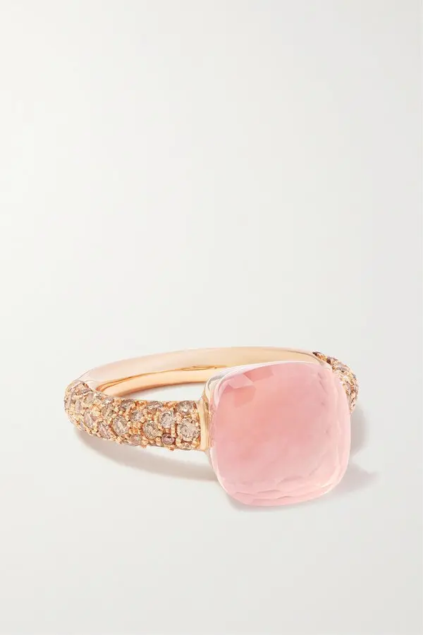 Pomellato Nudo Classic 18-karat Rose Multi-stone Ring - Gold