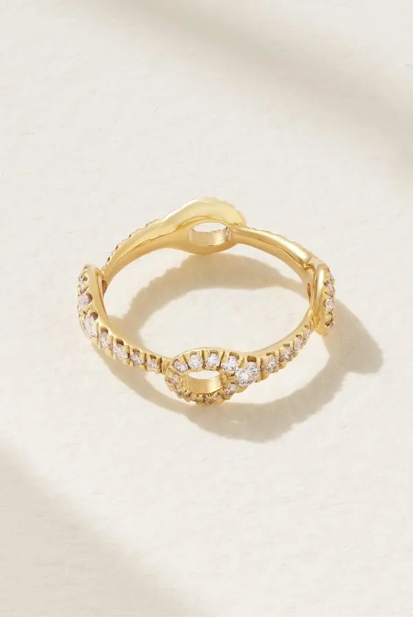 Melissa Kaye Lola Needle Small 18-karat Diamond Ring
