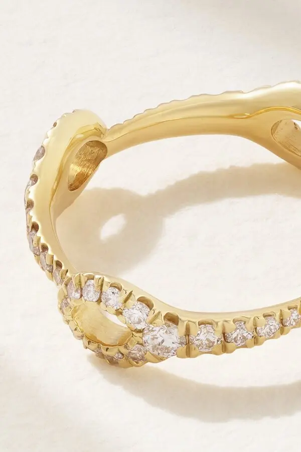 Melissa Kaye Lola Needle Small 18-karat Diamond Ring