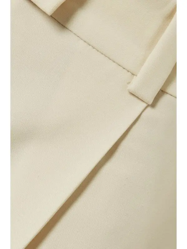 Another Tomorrow Pleated Merino Wool-twill Wide-leg Trousers