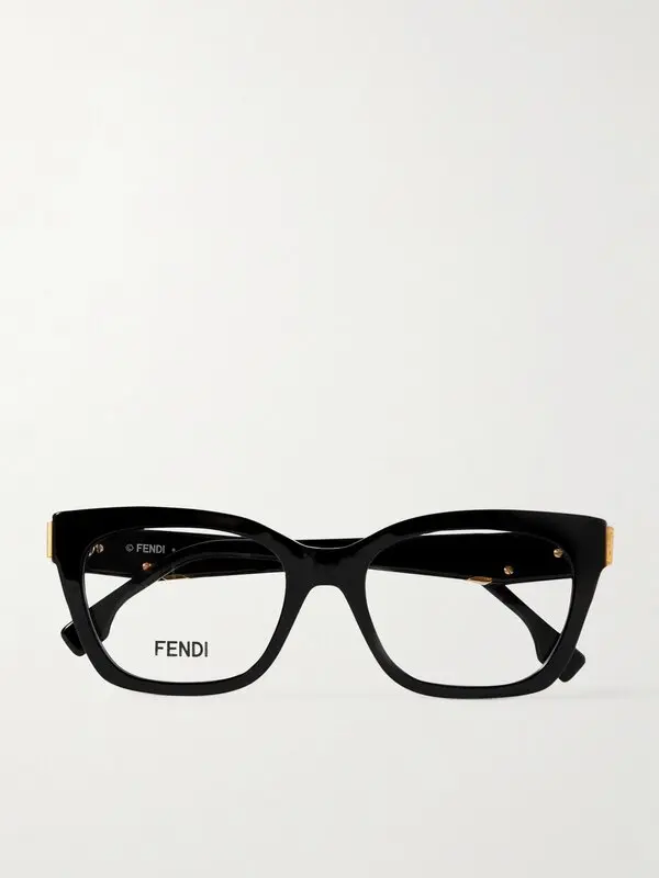 Fendi First Square-frame Optical Glasses - Black