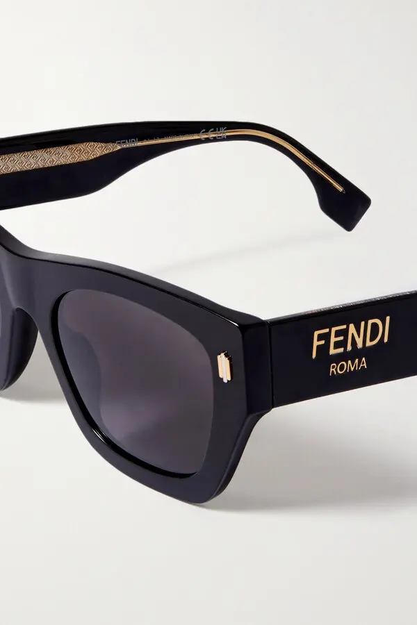 Fendi Roma D-frame Sunglasses - Black