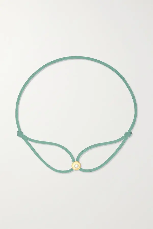 OCTAVIA ELIZABETH Net Sustain Parachute Nesting Gem Bracelet - Green