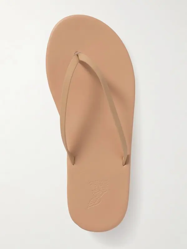 ANCIENT GREEK SANDALS Saionara Leather Flip Flops - Brown