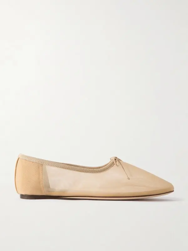 LOEFFLER RANDALL Landon Bow-embellished Ballet Flats